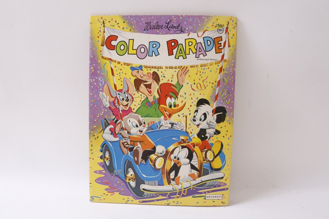 Color Parade, Artcraft, Walter Lantz, Woody Woodpecker, Coloring Book ...
