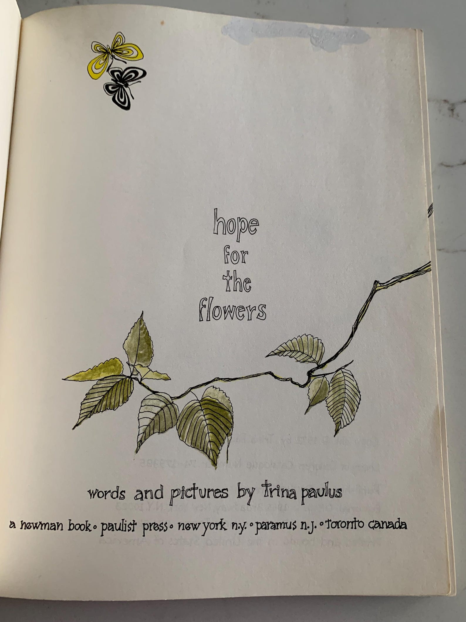 Hope for the Flowers, Picture Book, Trina Paulus, 1972, Paulist Press ...