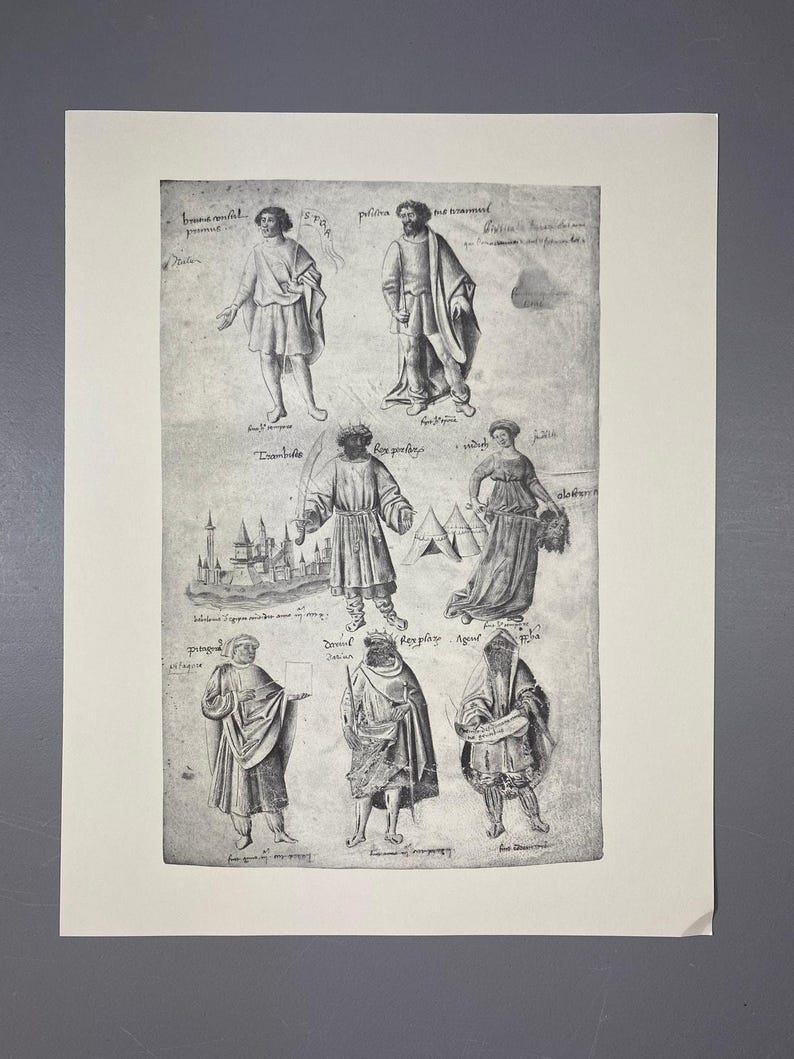 Florentine School, Page From the Cockerell Chronicle, Drawing, Print ...