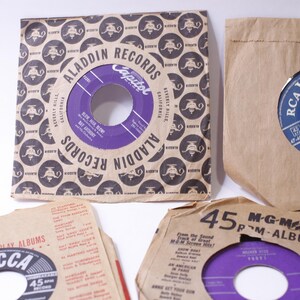 Vintage Single-record Vinyls, Set of 8, Perry Como, Ray Anthony, Victor ...