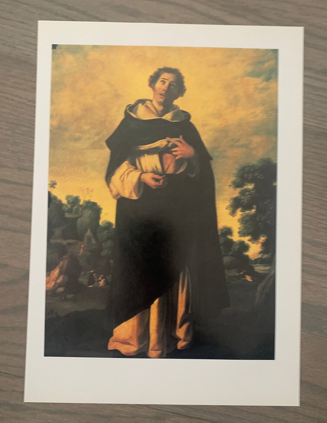 Zurbaran, the Blessed Henry Suso, Portrait, Christian, Religion, Painting, Print, Bookplate ...