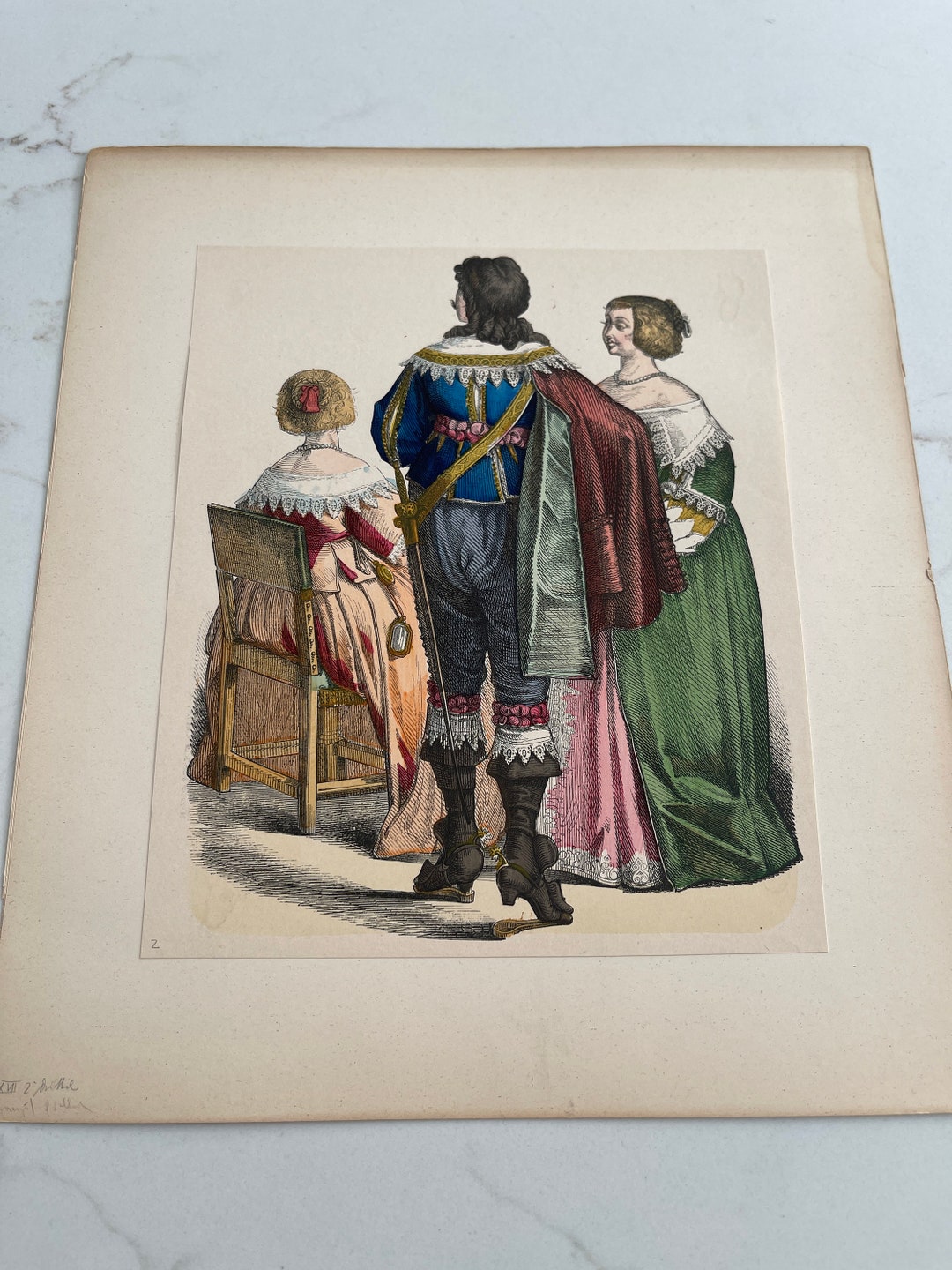 French Nobility, Portrait From Behind, 17th Century, History of ...