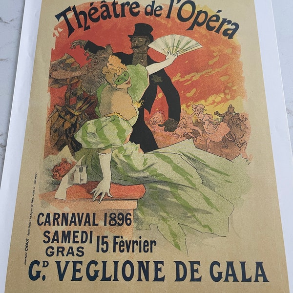 Antique French Opera Poster - Etsy