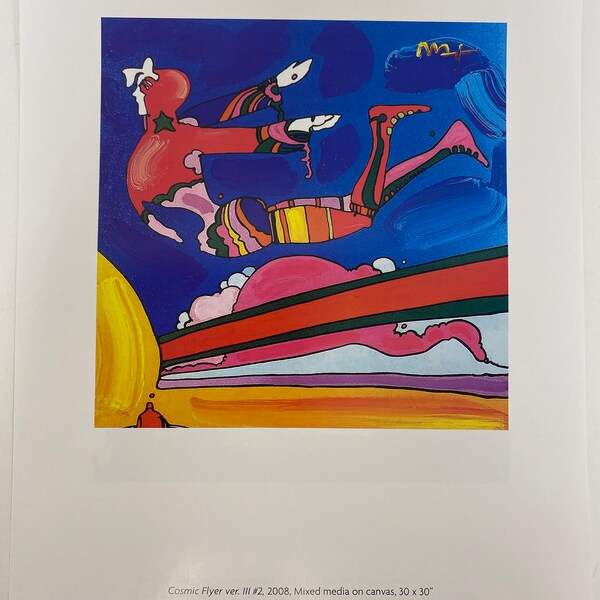 Peter Max Cosmic Flyer - Etsy