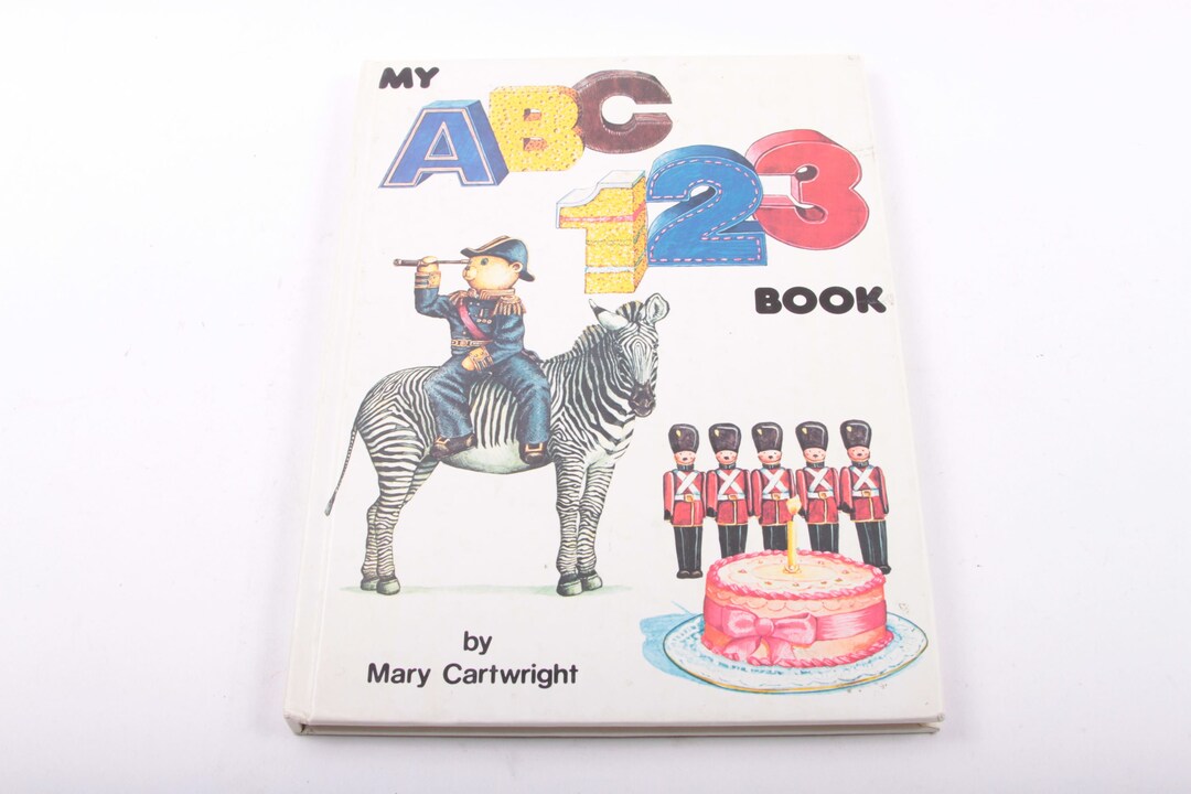 My ABC 123 Book Mary Cartwright Alphabet First Book Illustrated Vintage ...