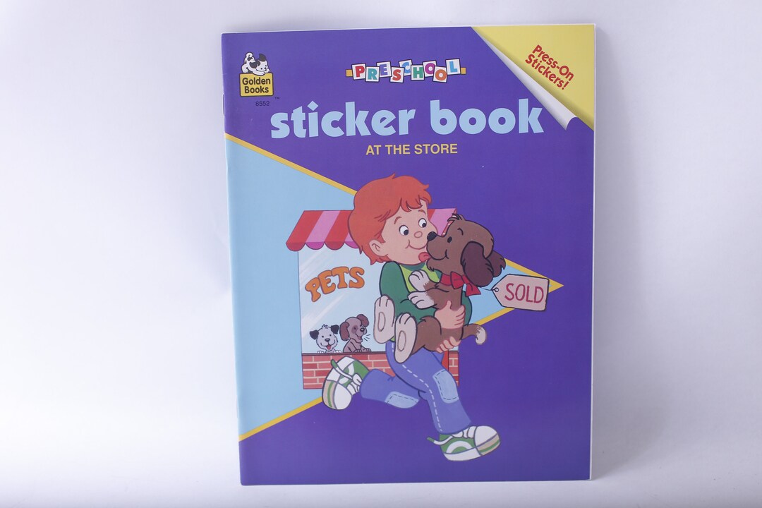 Uncolored at the Store, Preschool Sticker Book, Golden, Press-on ...