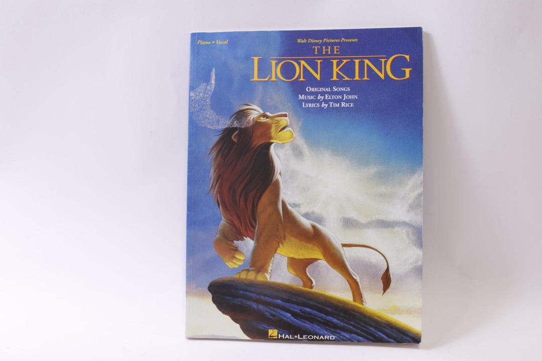 Disney, the Lion King, Songbook, Piano, Vocal, Hal Leonard, Sheet Mesic ...