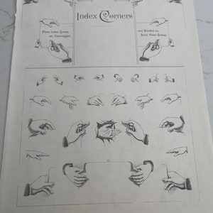 Hands, Sign Language, Alphabet, Double-hand, Poster, Bookplate Print ...