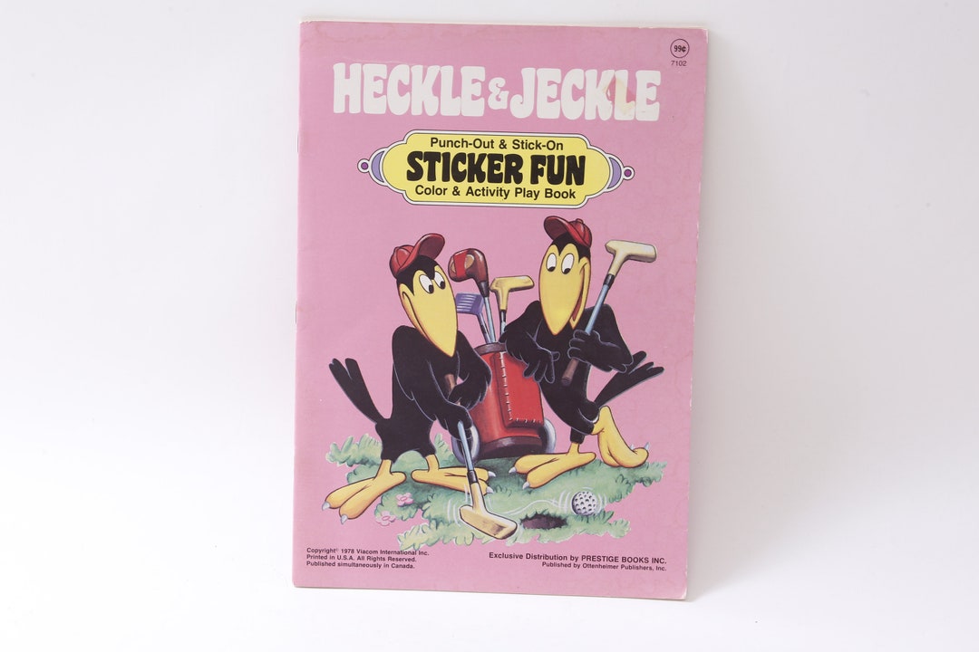 Heckle and Jeckle, Sticker Fun, Color Book, Activity Play Book ...