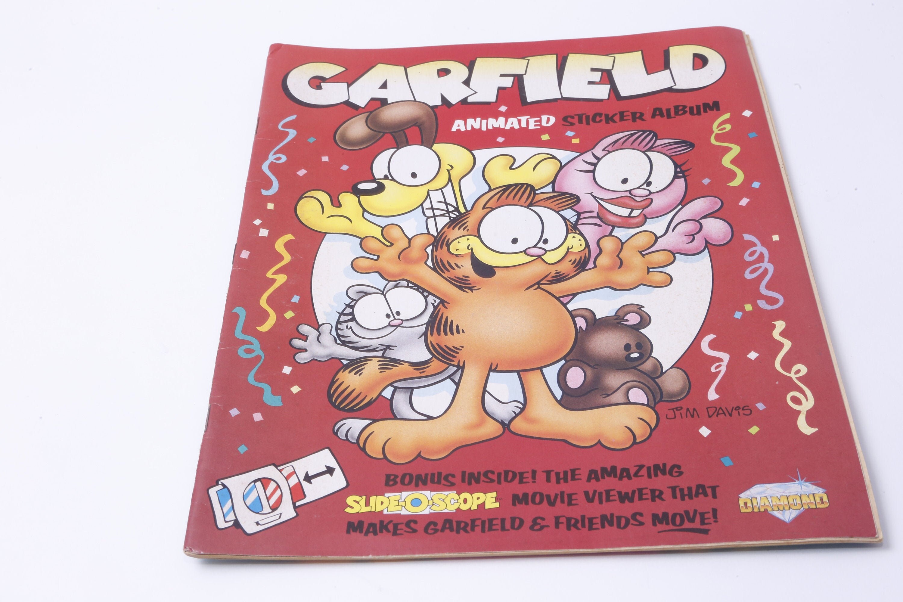 Garfield Animated Sticker Album Slide-O-Scope Jim Davis - Etsy Nederland