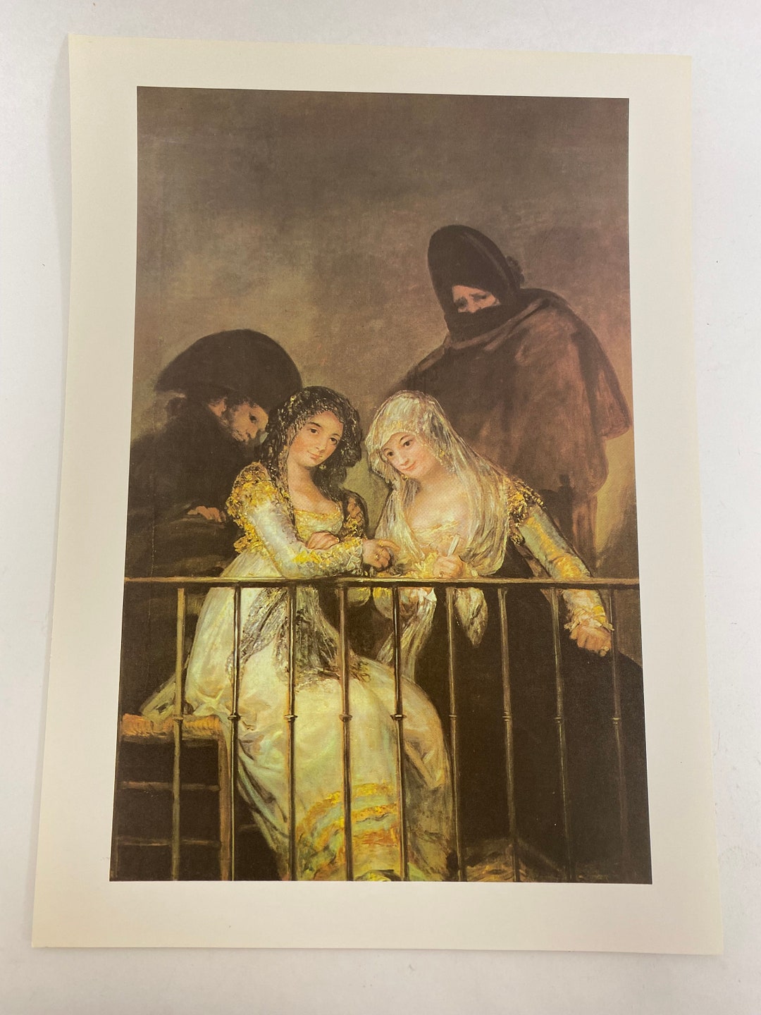 Goya, Bookplate, Print, Majas on the Balcony, Dressed Woman on Madrid ...