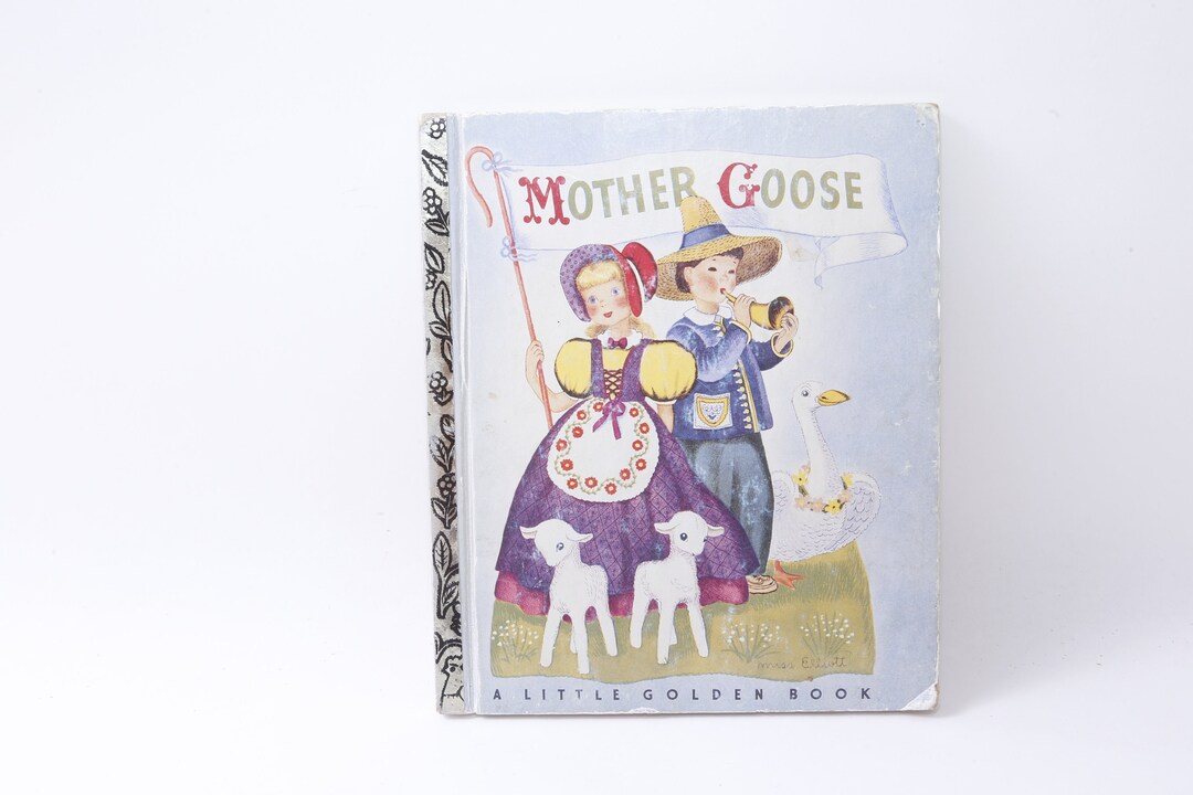 Mother Goose, A Little Golden Book, Picture Book, Hardcover, Vintage ...