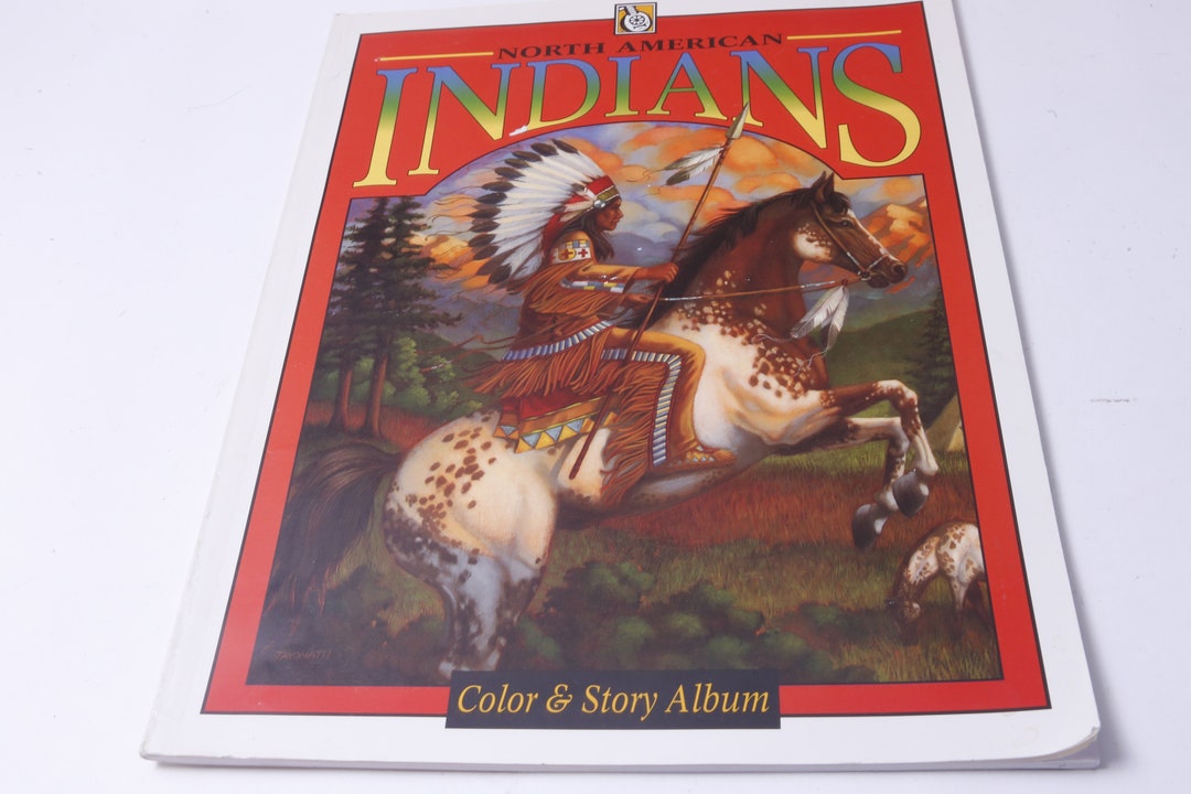 North American Indians, Color & Story Album, History, Vintage, Picture ...