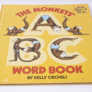 The Monkeys' ABC, Word Book, Kelly Oechsli, Golden Storytime, 1982 ...