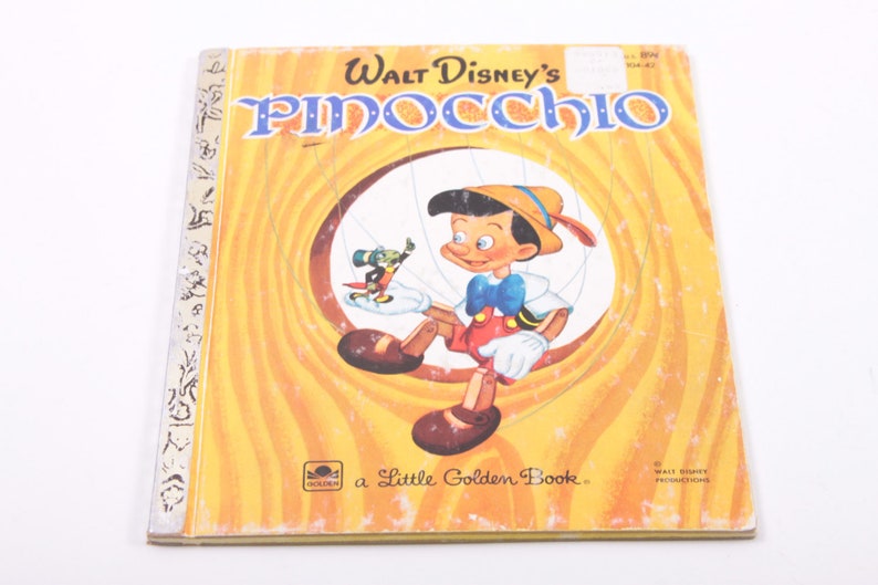 Walt Disney's Pinocchio, A Little Golden Book, Vintage, Disney, Classic ...