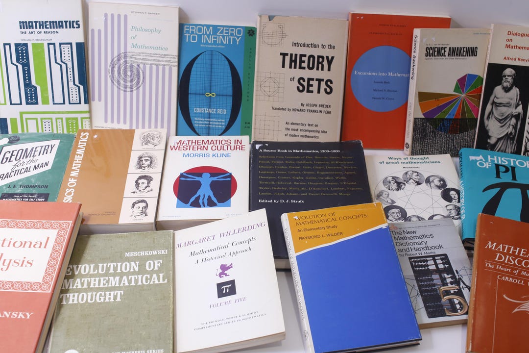 60s 70s Lot of Mathematics Books, Science, Theories, Concepts ...