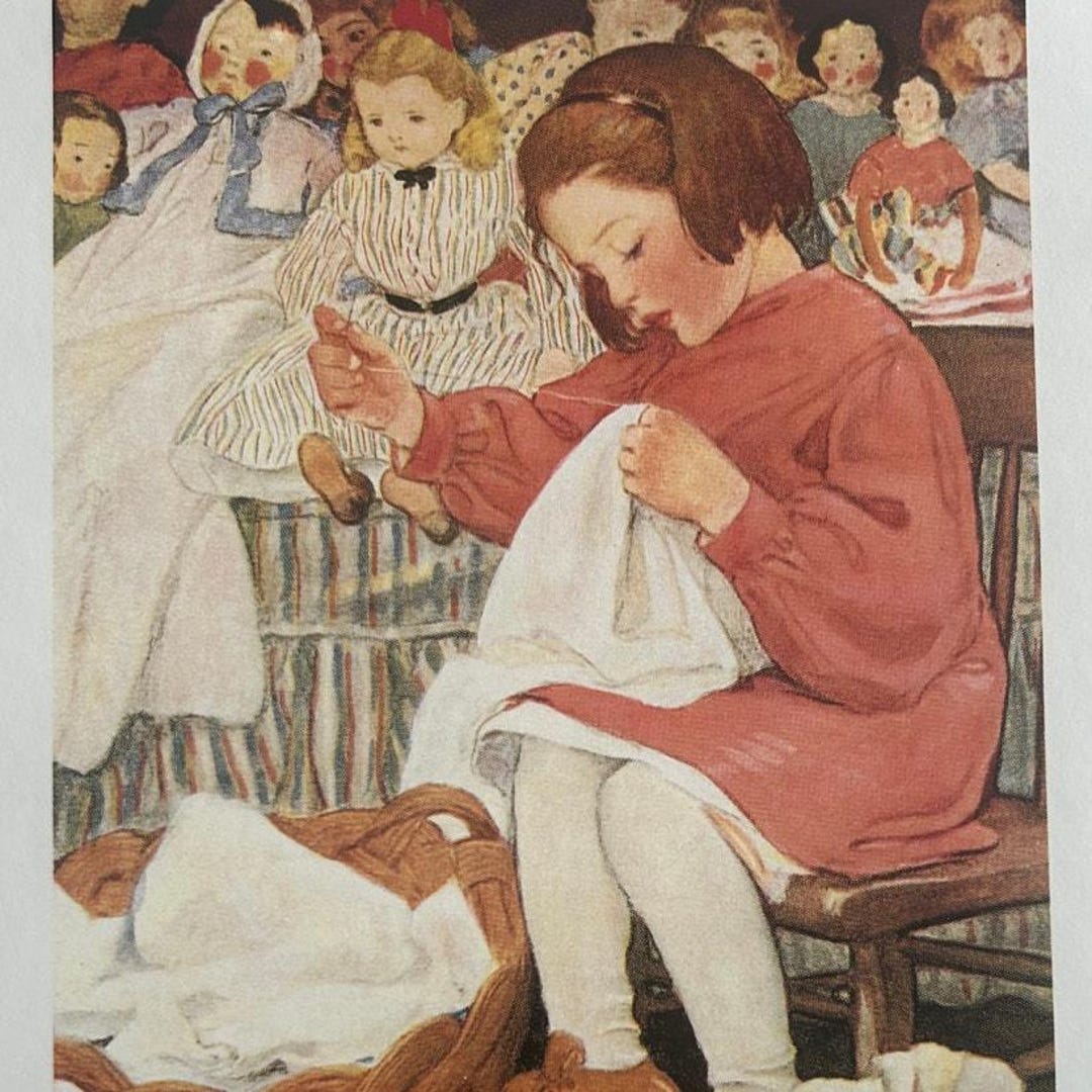 Jessie Willcox Smith, How Doth the Busy Bee, A Child's Grace, A Child's ...