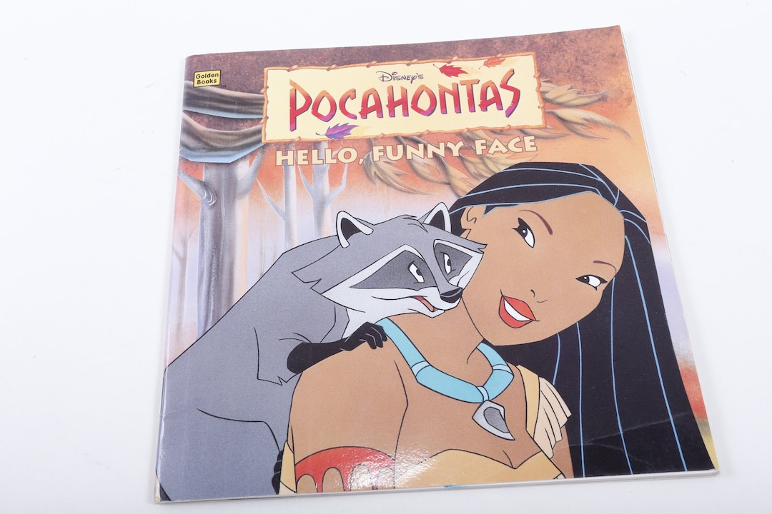 Disney's Pocahontas Hello Funny Face Golden Books Vintage Picture Book ...
