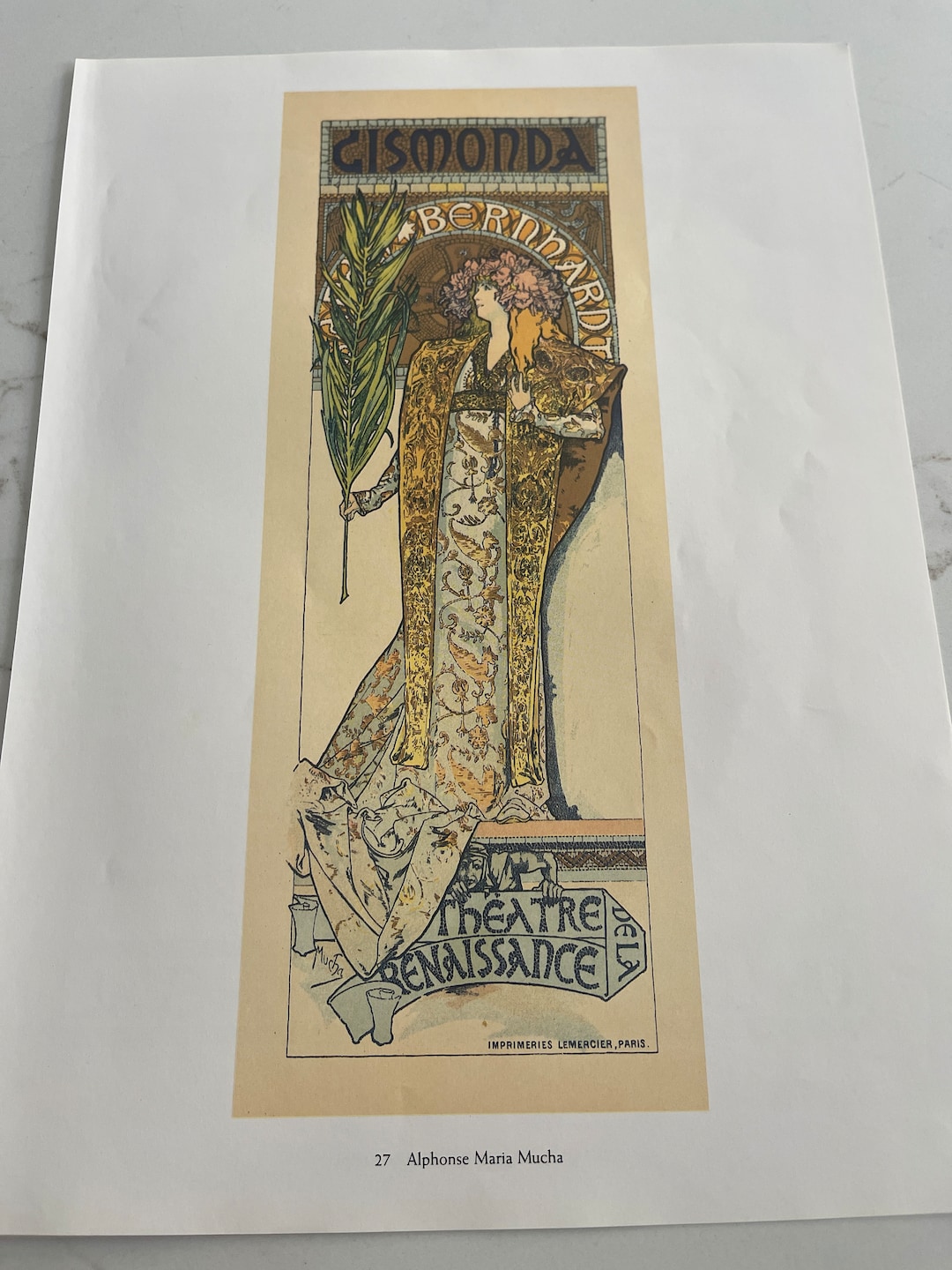 Cismonda Theatre Renaissance Poster, Vintage Italian Theater Art ...