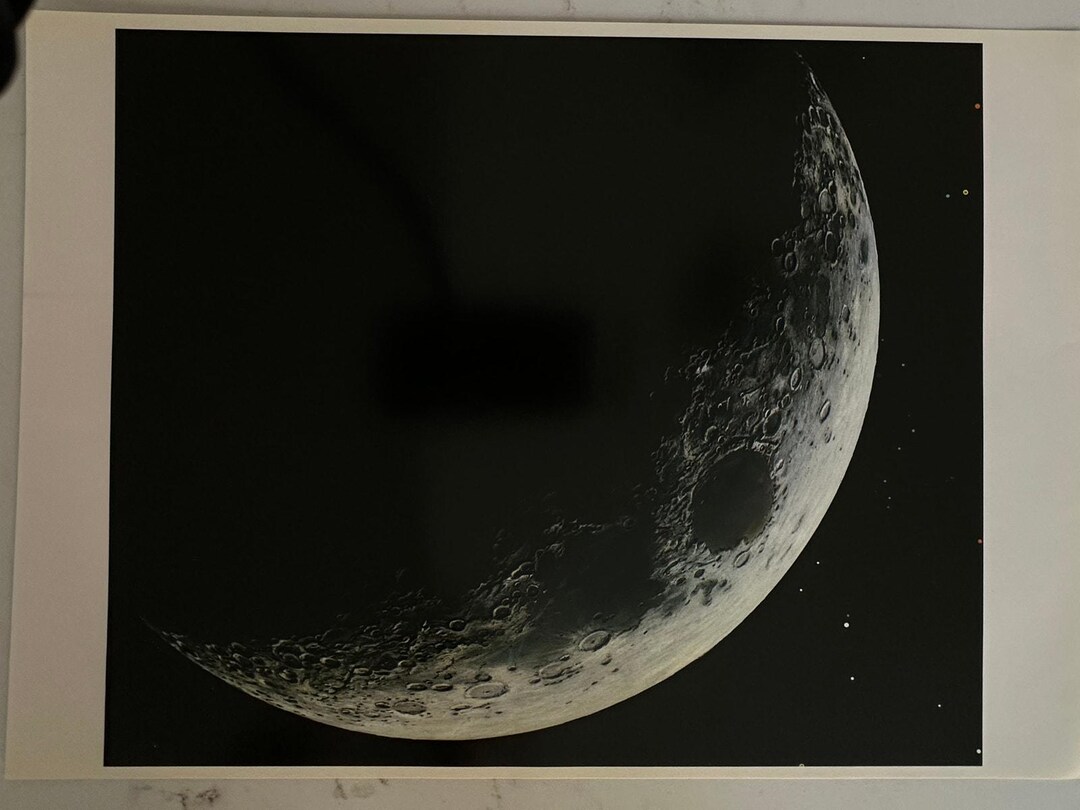 Kazuaki Iwasaki, Crescent Moon, Painting, Print, Space, Universe, Book ...