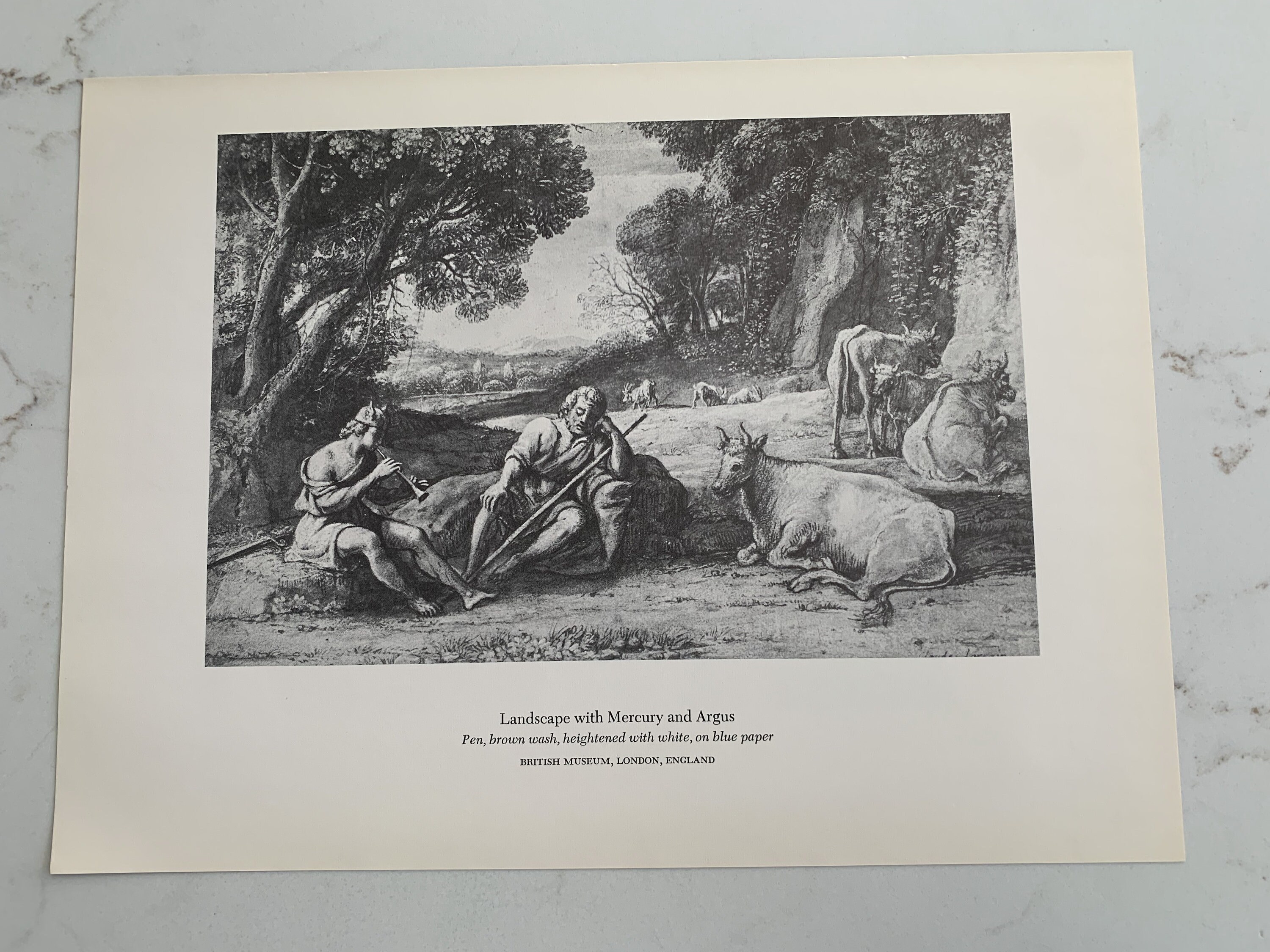 Claude Lorrain, Landscape, Mercury, Argus, Queen Esther, Poster ...