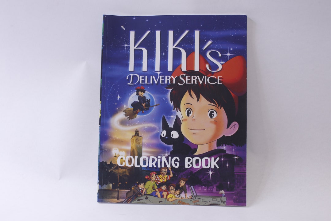 Kiki's Delivery Service, Coloring Book, Studio Ghibli, 1980s, Hayao ...