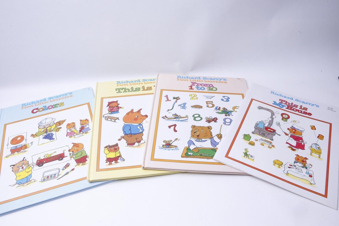 Richard Scarry's, First Little Learners, Book Set, Colors, Numbers ...