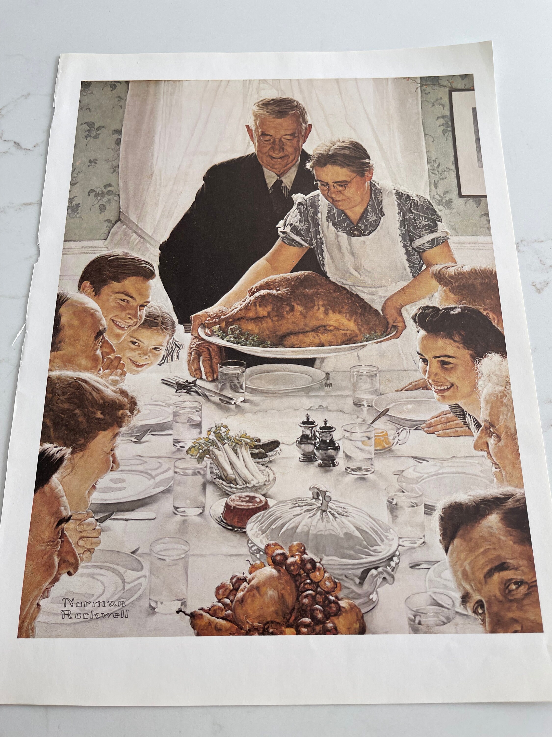 Freedom From Want Norman Rockwell