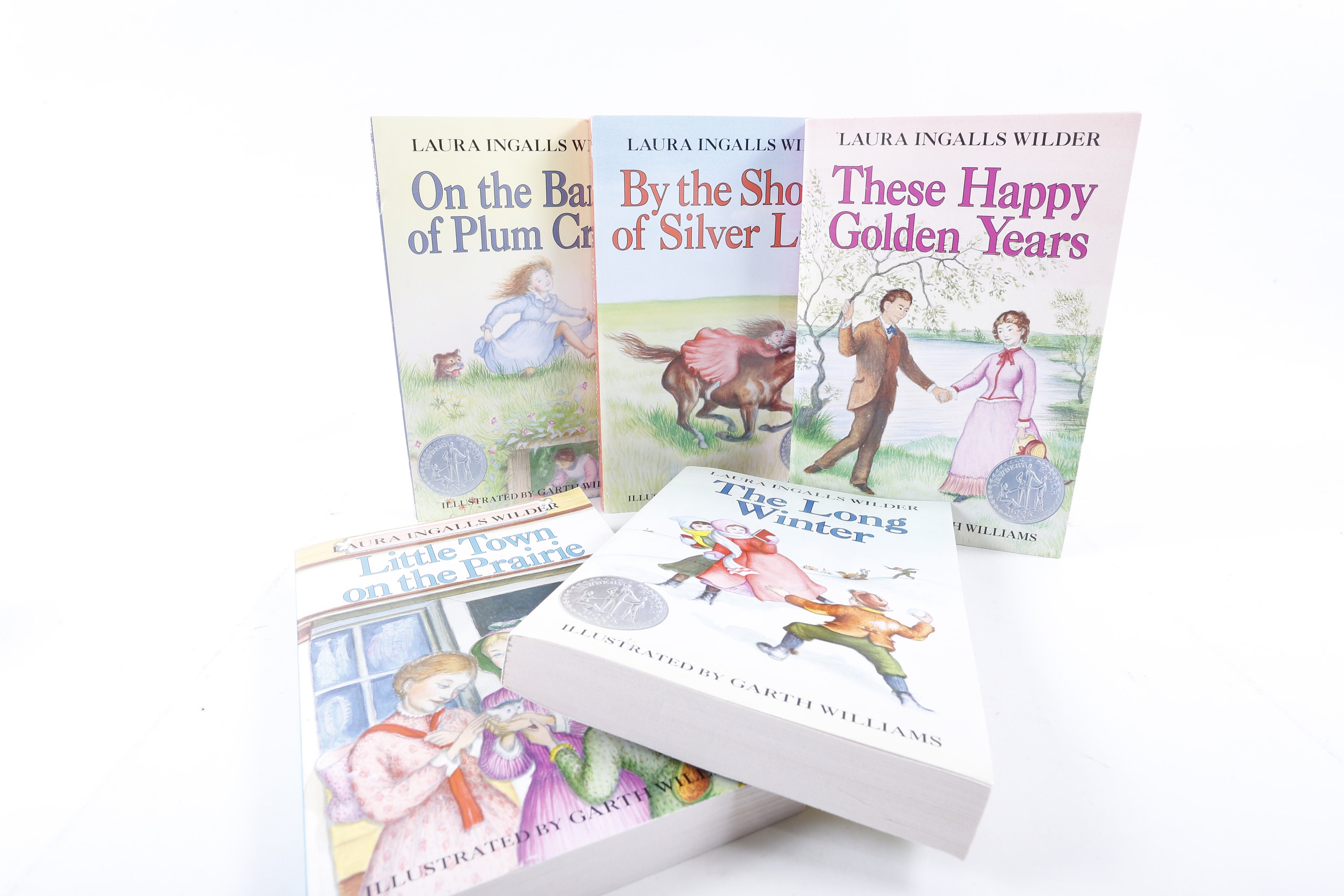 Laura Ingalls Wilder Book Set Illustrated Newbery Honor Book - Etsy