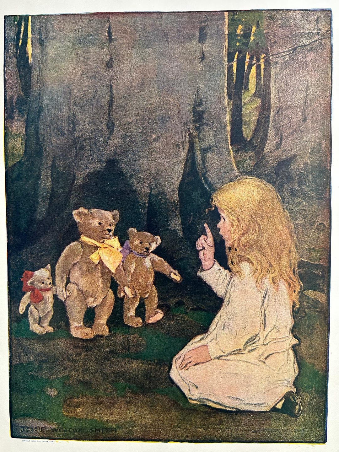 Goldilocks and the Three Bears, Jessie Willcox Smith, Painting Print ...