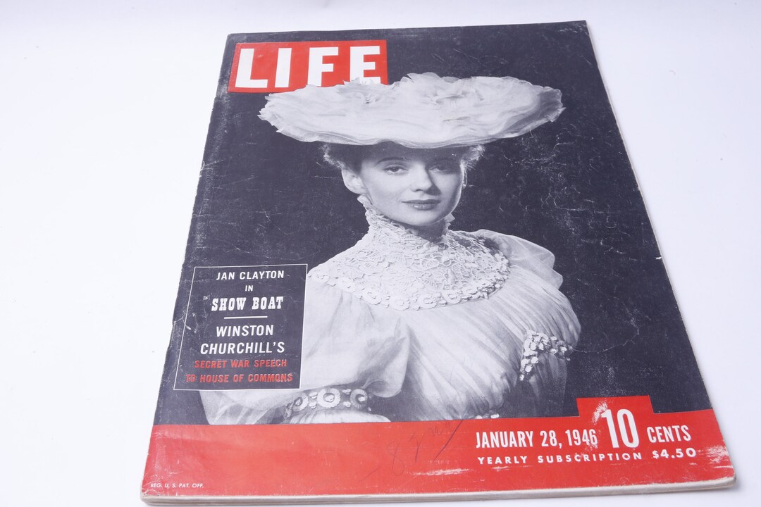 Life, Magazine, January 28, 1946, Jay Clayton, Color Cover, USA ...