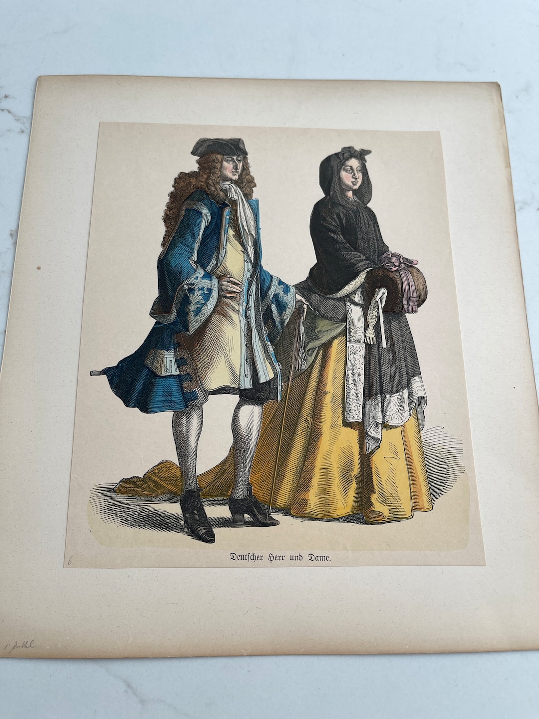 German Gentleman and Lady, 18th Century, History of Costumes, Zur ...