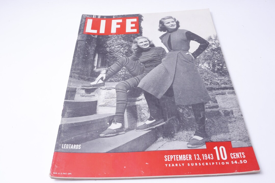 Life, Magazine, September 13, 1943, Leotards, Color Cover, WW2, USA ...