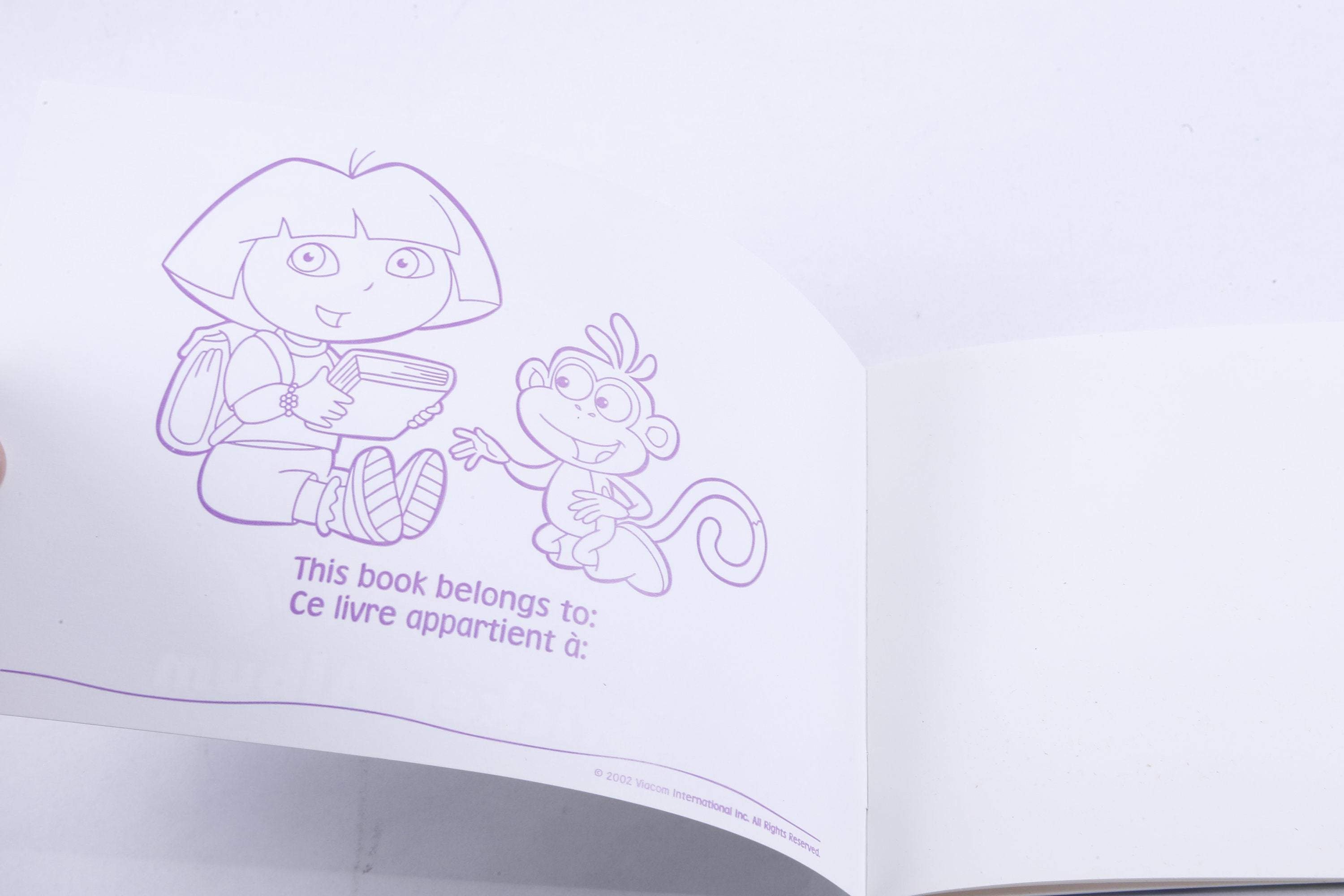 Dora the Explorer, Sticker BOOK Album, Blank Nickelodeon Jr, Viacom ...
