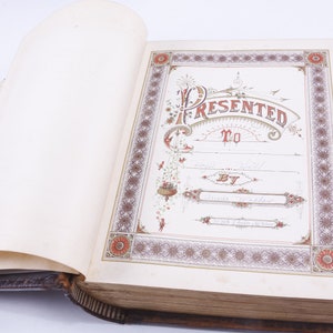 RARE, Antique, Pictorial, Family Bible, New Testament AD 1611, Albert ...