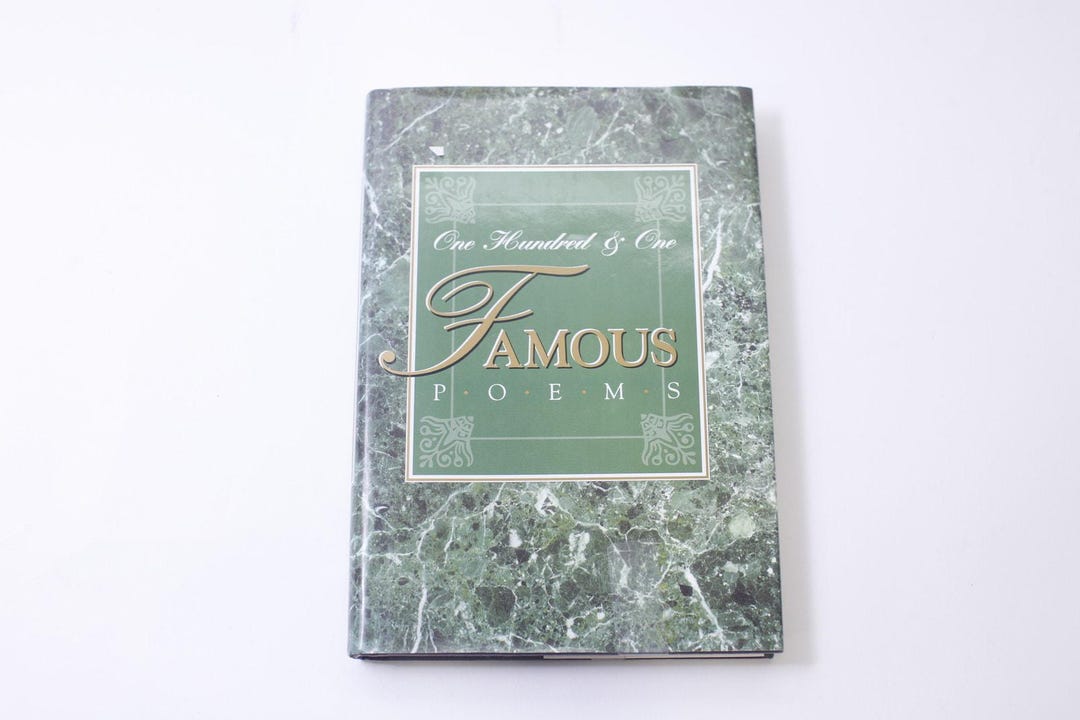 101 Famous Poems, Hardcover, DJ, 1958, Contemporary Publishing, Book ...