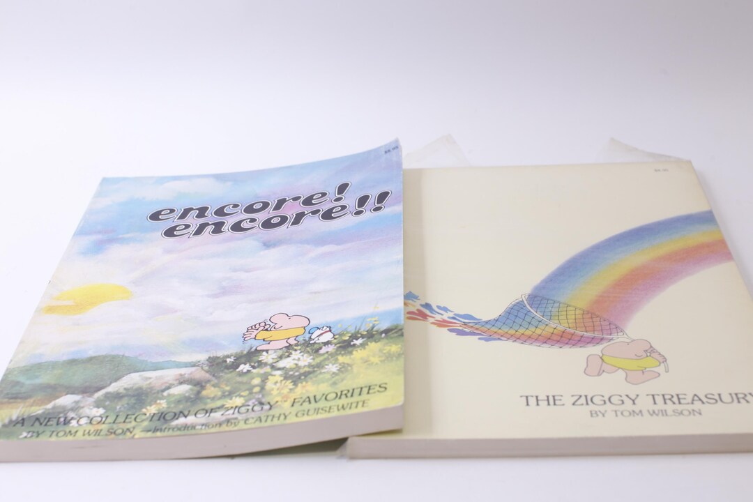 Ziggy Books Set of 2, Encore Encore, the Ziggy Treasury, Tom Wilson ...