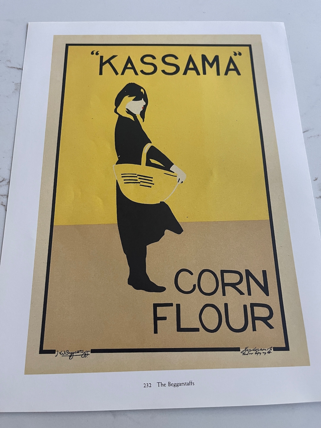 Corn Flour Poster, Kassma Artwork by the Beggarstaffs, Retro ...