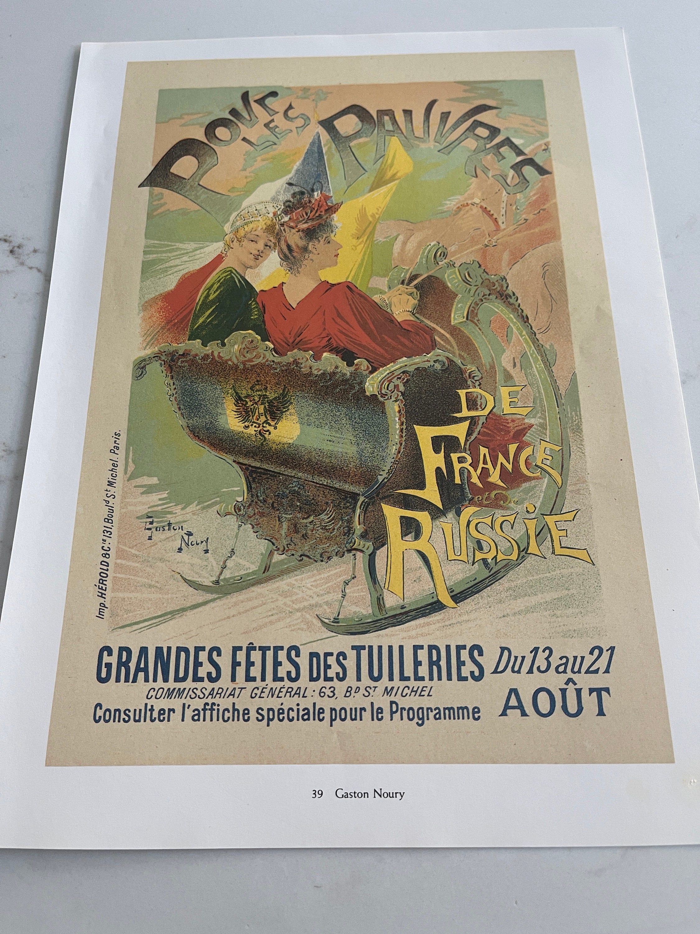 De France Russie Poster, Vintage French-russian Relations, Diplomatic ...
