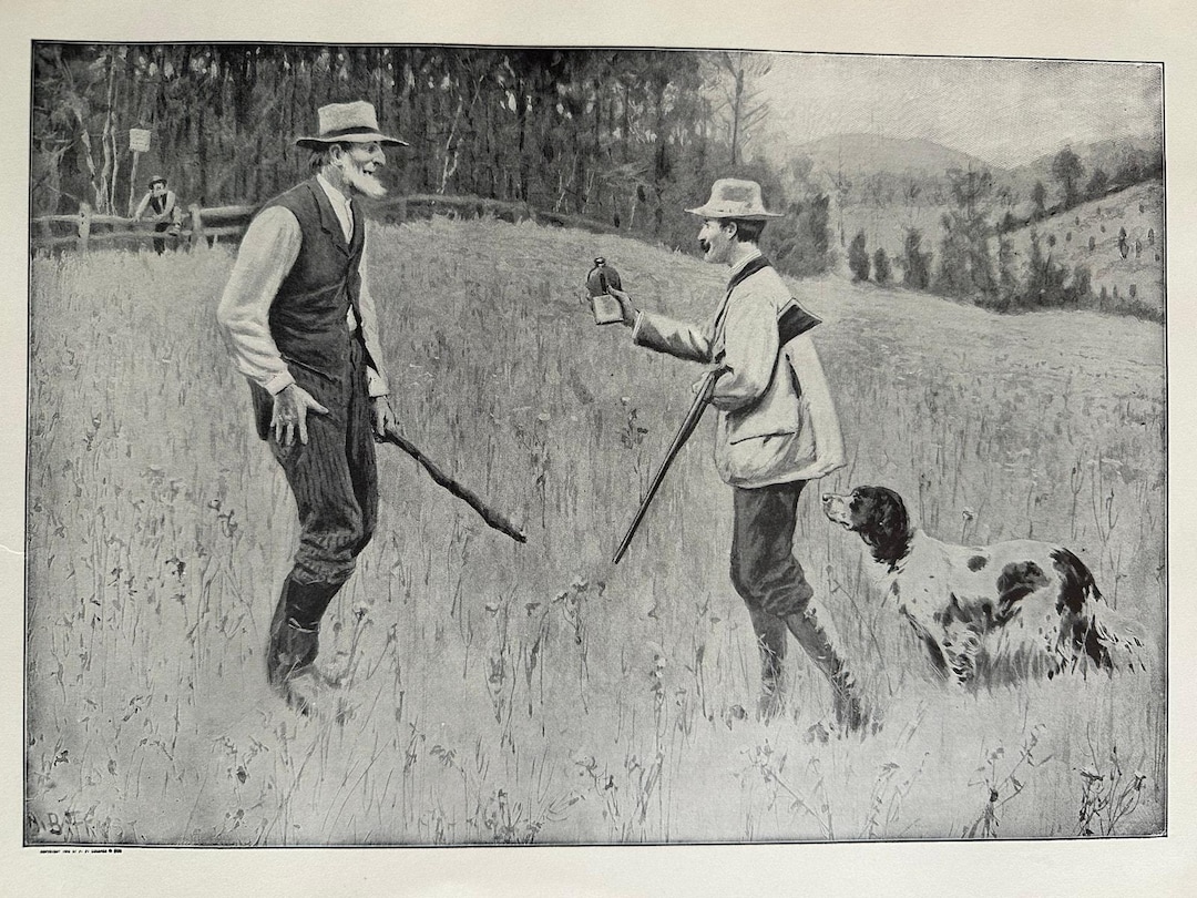 The Conciliator, A B Frost, Painting Print, 1900s, Book Page, Frameable ...
