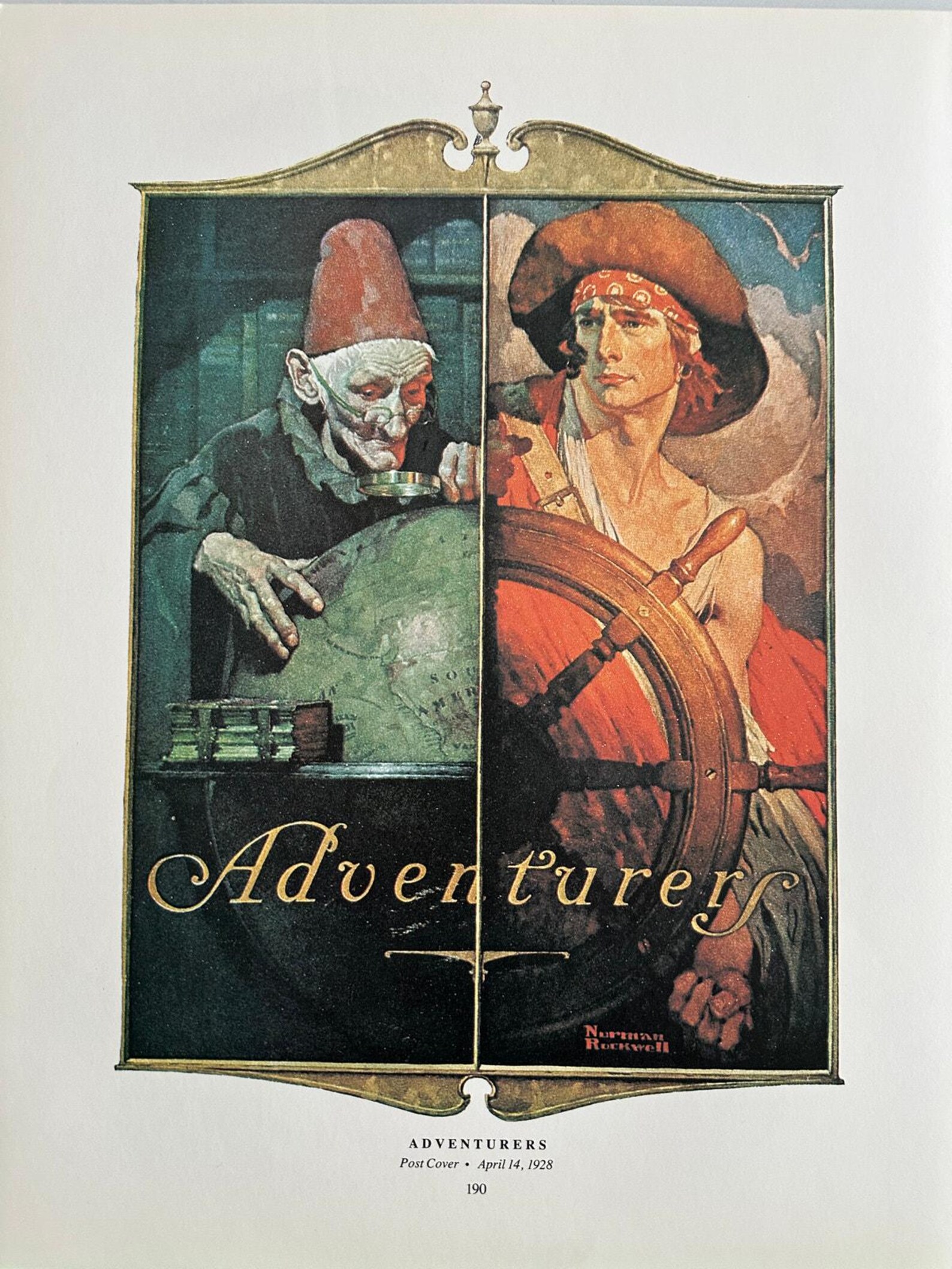 Uncle Sam, Flying, Adventures, Explorers Norman Rockwell, Print, Book ...
