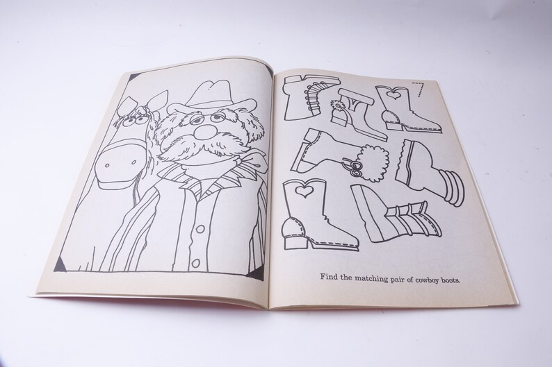 Uncolored Sesame Street, Numbers, Golden, Coloring Book, Muppets ...