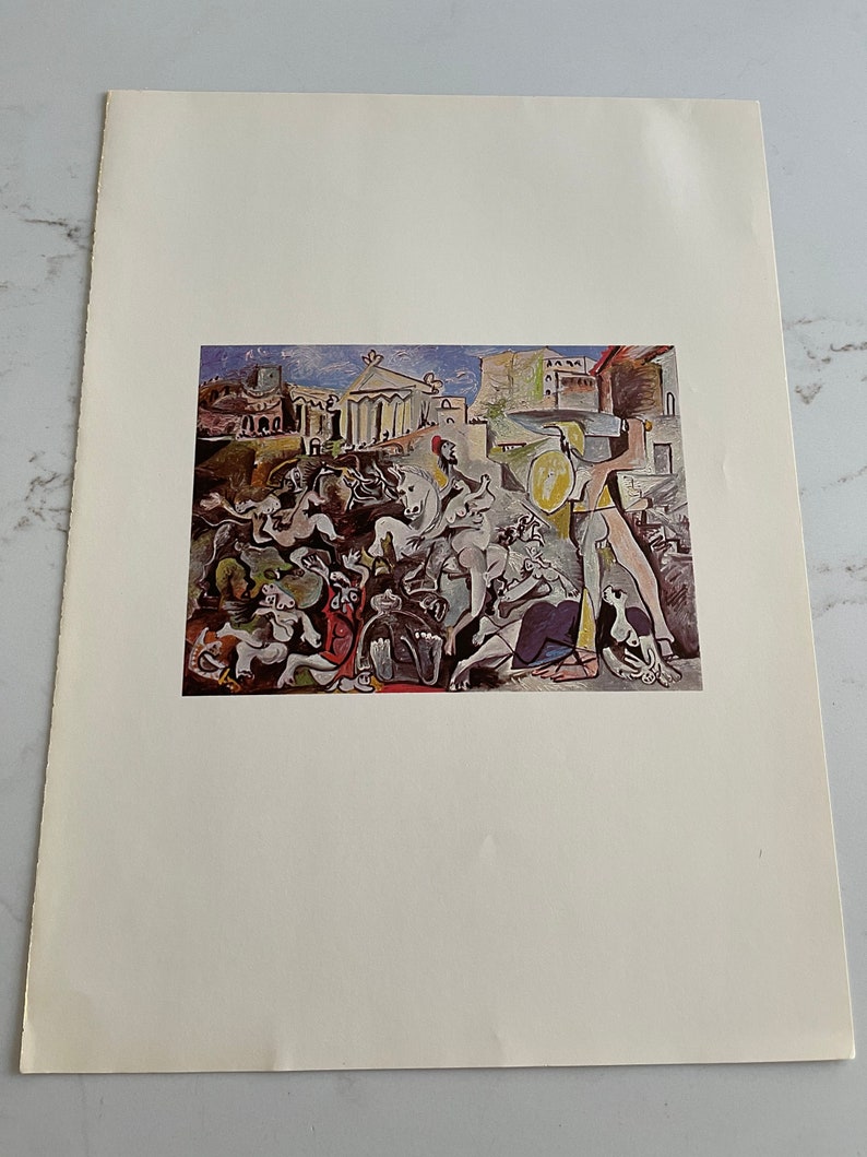 Picasso El Rapto De Las Sabinas Cubismo Historia Cartel - Etsy México