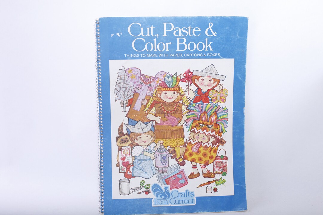 Cut Paste and Color Book, Things to Make With Paper, Cartons and Boxes ...