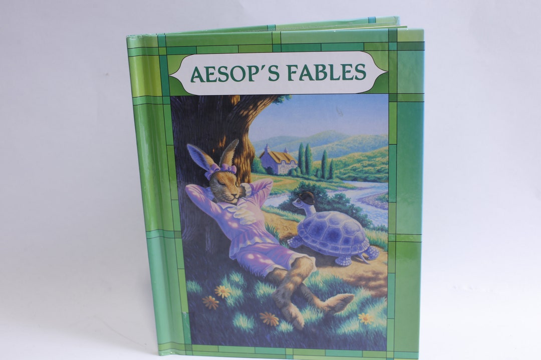 Aesop's Fables Children Book, Excellent, Art, Rabbit, Turtle, WH-011 ...