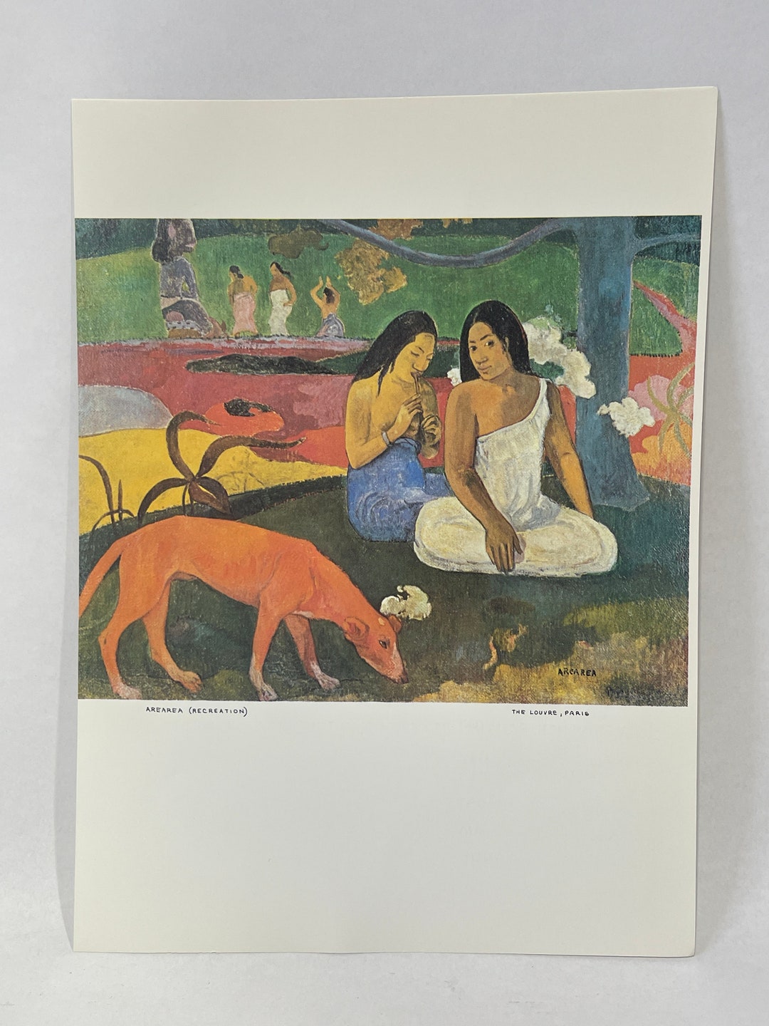 Paul Gauguin, Arearea, Recreation, Sacred Mountain, Poster, Painting ...
