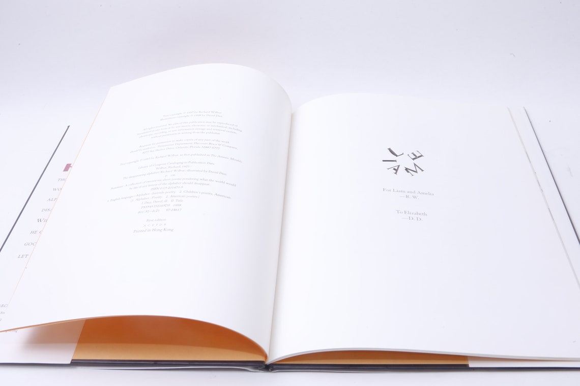 The Disappearing Alphabet Richard Wilbur David Diaz 1998 | Etsy