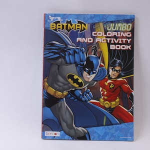 Batman, Unused Jumbo Coloring and Activity Book, Bendon, DC Comics ...