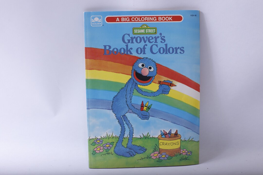 Uncolored Sesame Street, Groover's Book of Colors, Big Coloring Book ...