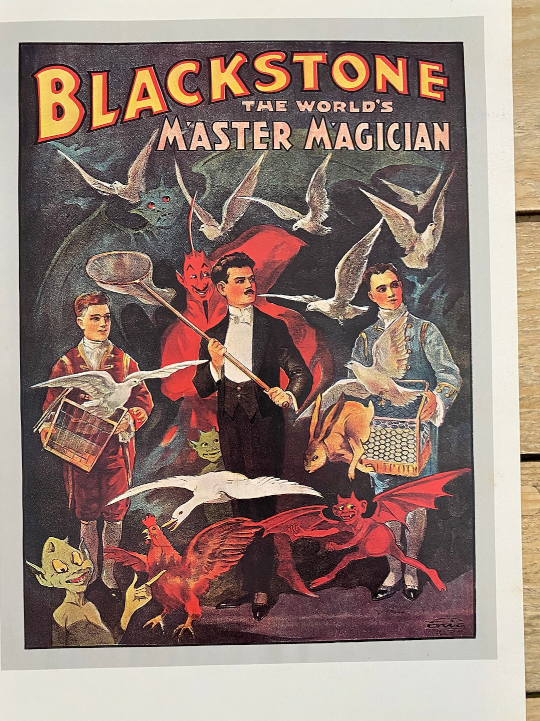 Blackstone, Magician, Necromancy, Circus, Poster, Double-sided ...